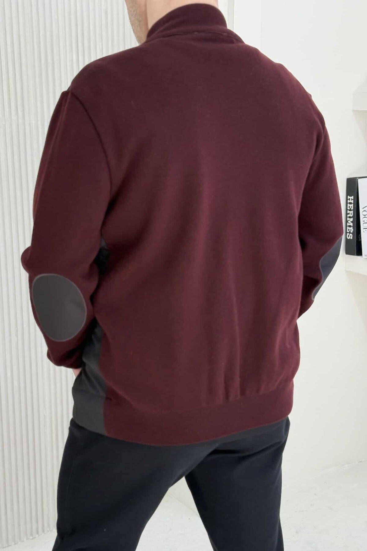 SIMPLE ZIPPER SIMPLE MEN JACKET BURGUNDY/VISHNJE JACKETS KLAUDIO ...